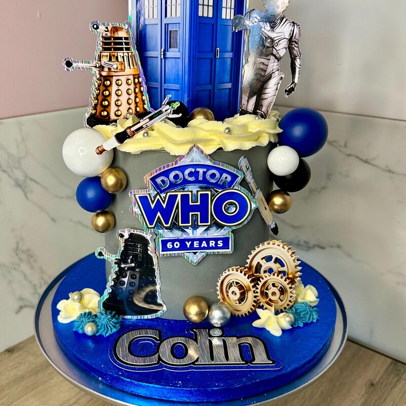 Tardis Cake Topper - Etsy