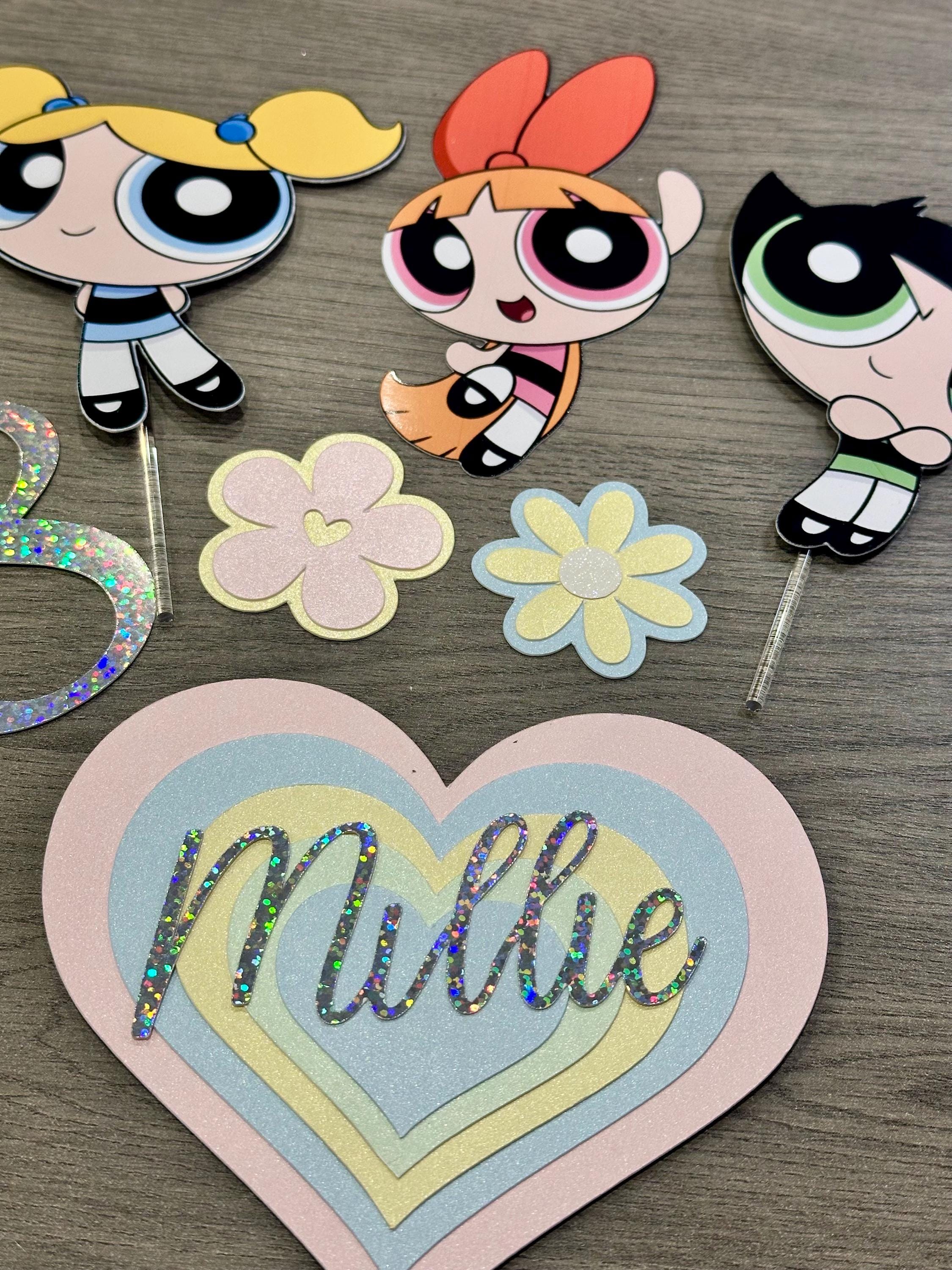 Personalised Cake Topper Set Powerpuff Girls - Etsy