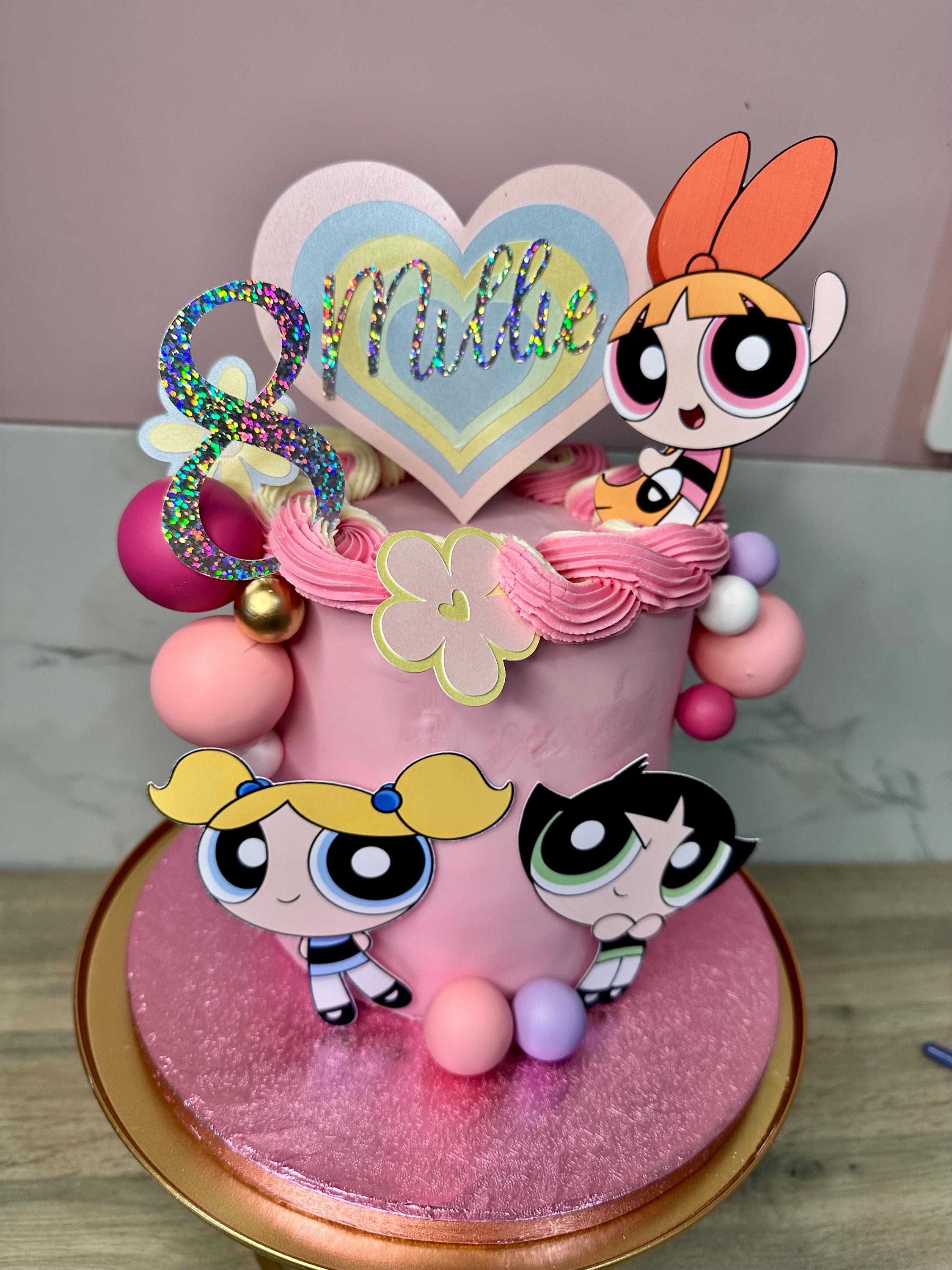 Personalised Cake Topper Set Powerpuff Girls - Etsy