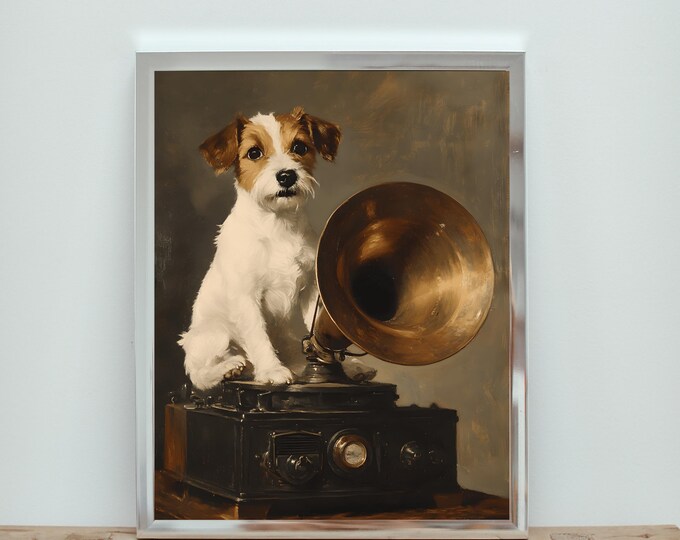 Jack Russell Terrier Vintage Mounted 1936 Mac Lucy Dawson - Dog Plate ...