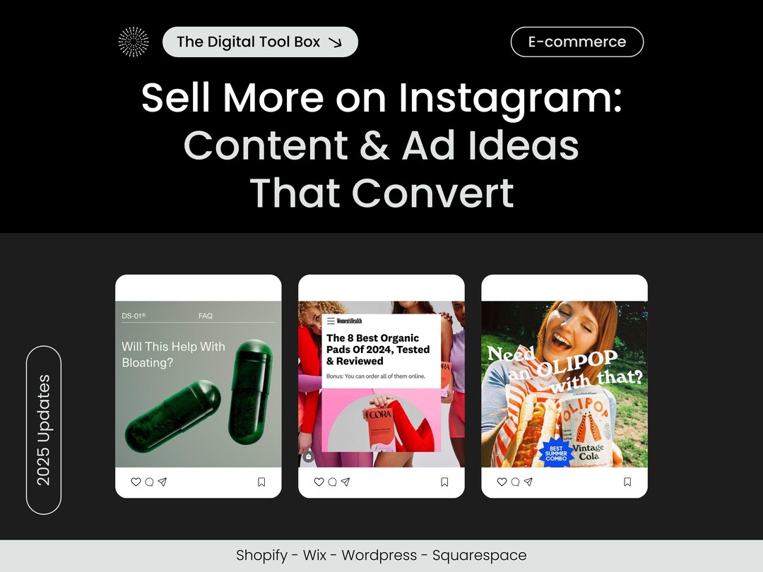 Instagram Ad & Content Ideas That Convert for E-commerce - Etsy