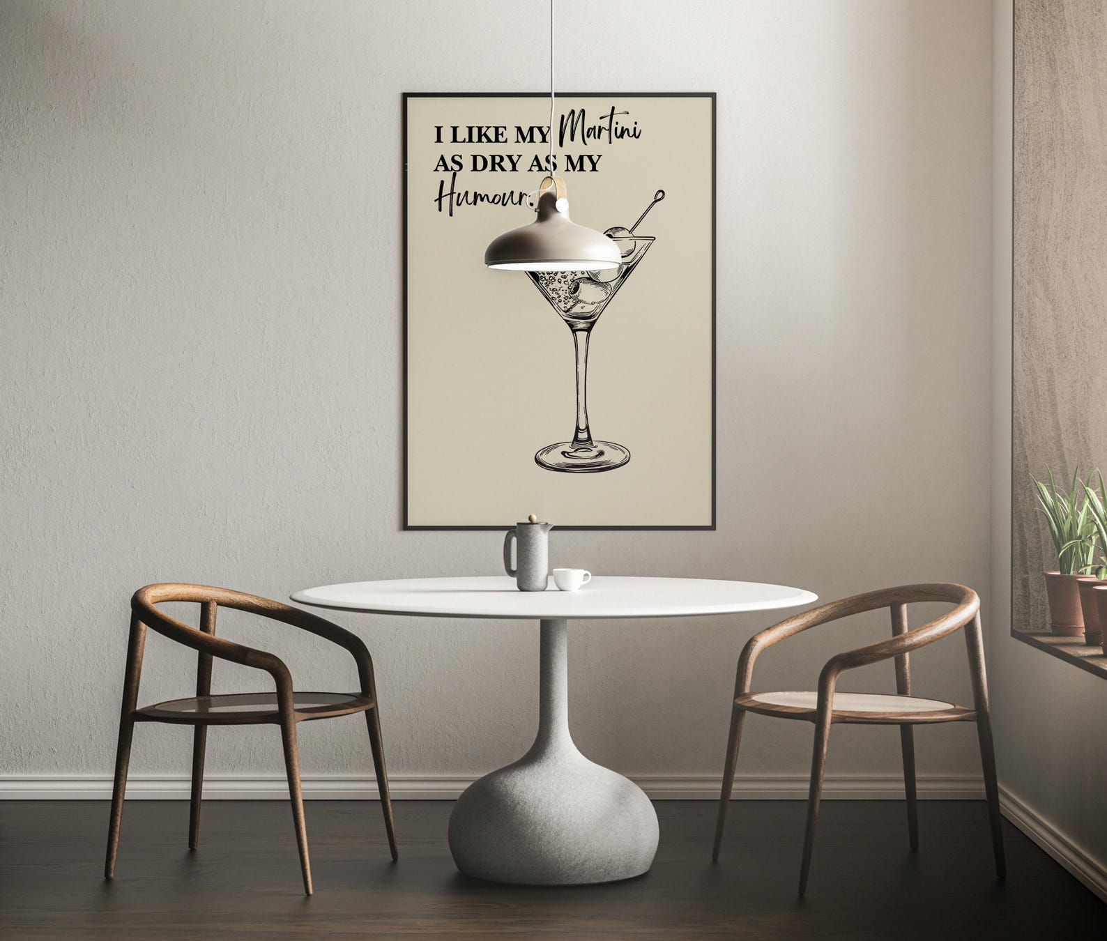 Funny Cocktail Quote Poster - Kitchen Poster - Cocktail Glass - Martini ...
