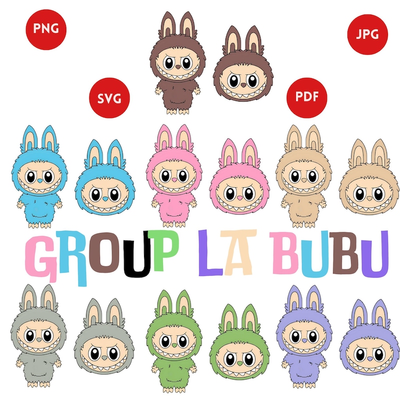 Labubu Clipart - Etsy