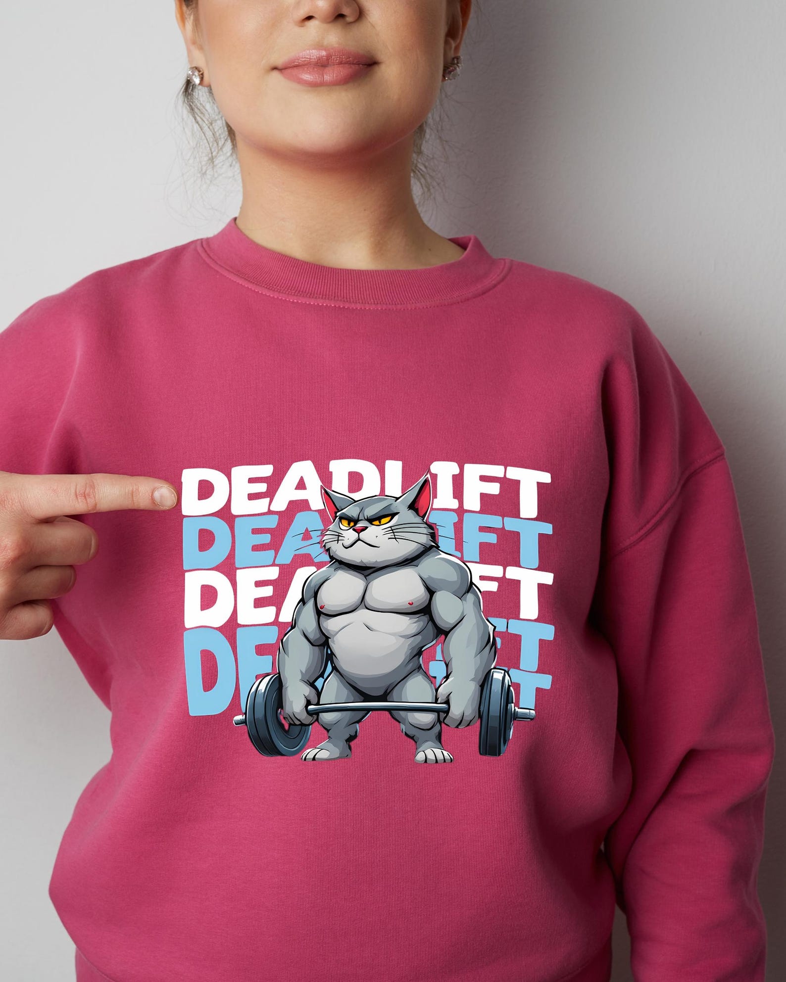 Deadlift Cat Gym Design Png,funny Fitness Workout Svg,cat Lover ...