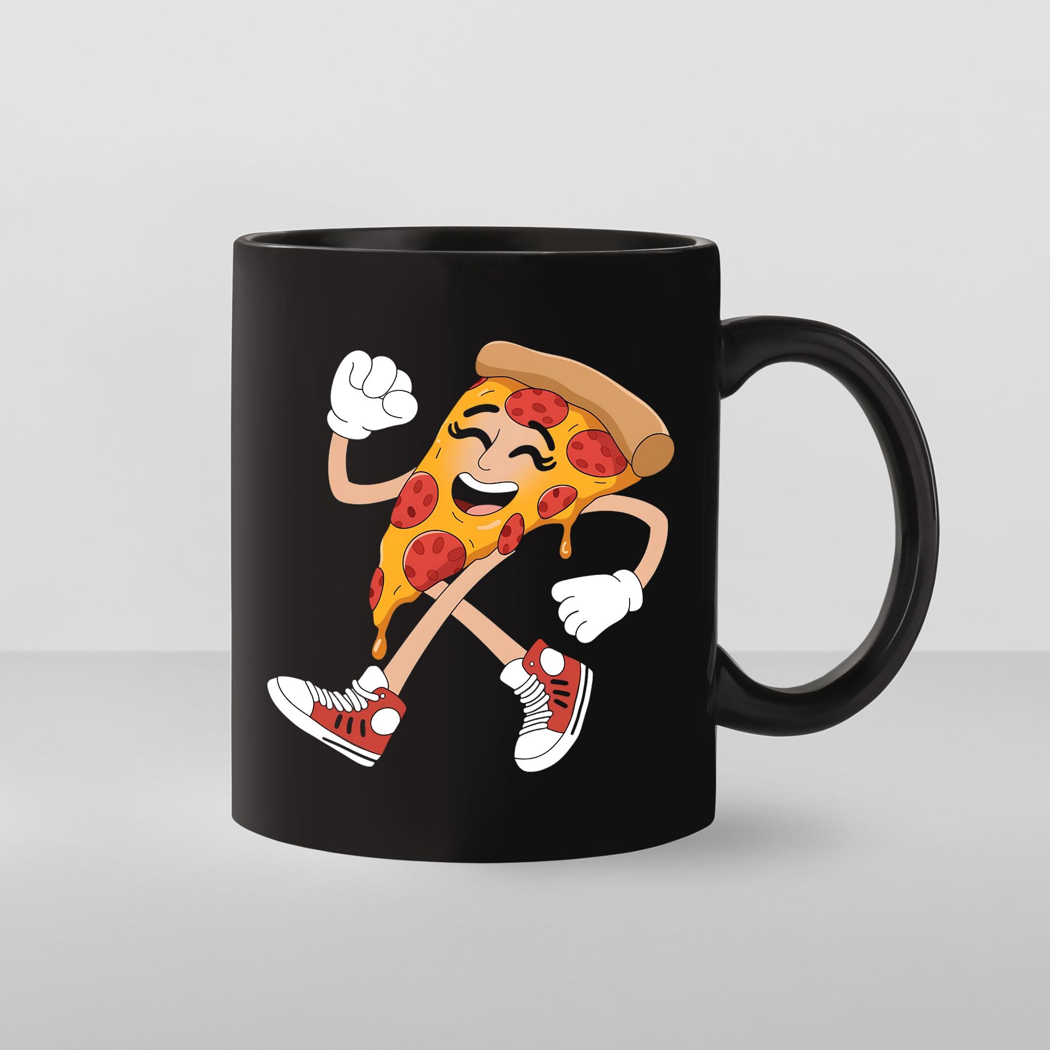 Funny Pizza Slice Cartoon Design PNG Cute Food Art for Pizza Lovers-svg ...