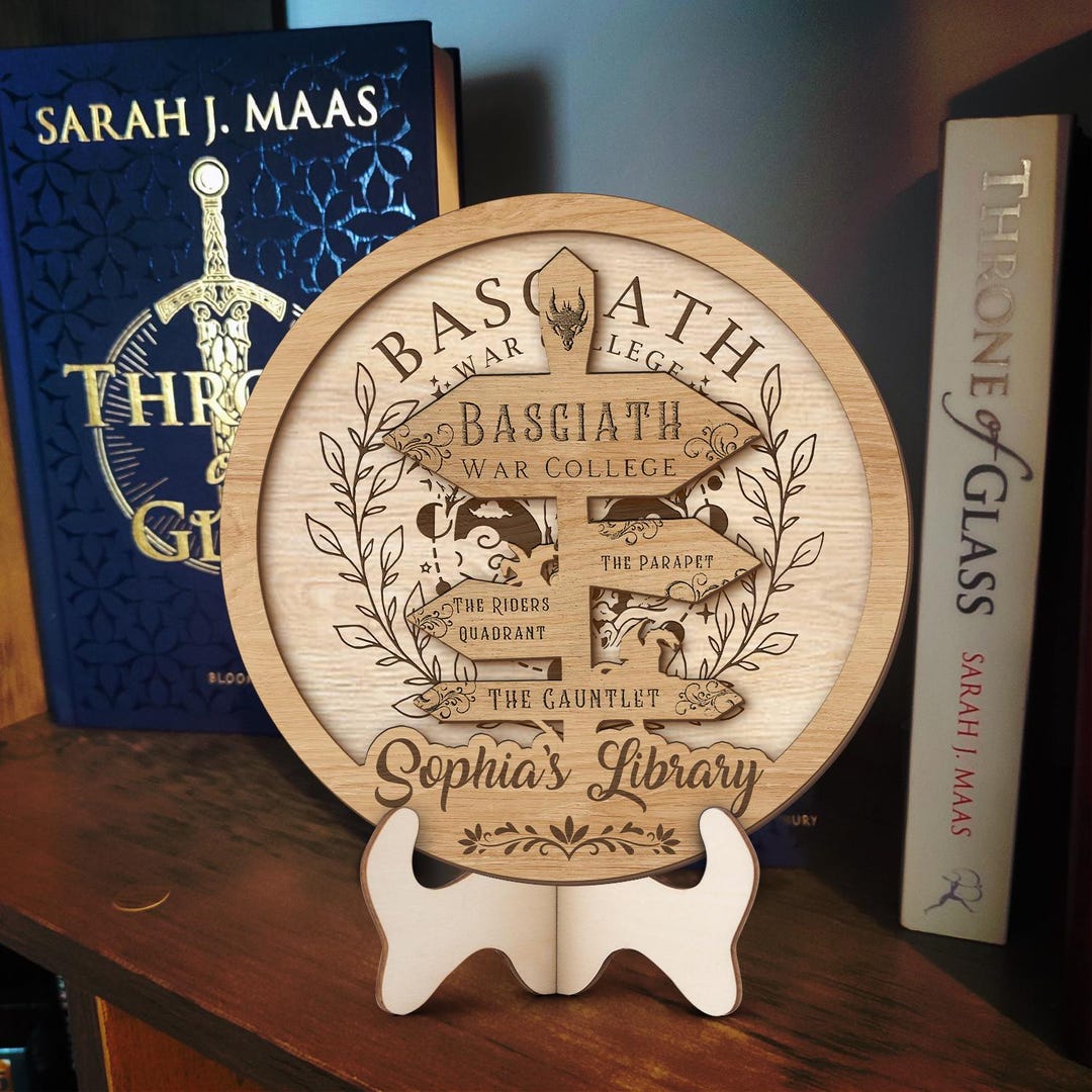 Custom Fourth Wing Bookshelf Decor, Bookish Gift, Book Club Gift ...