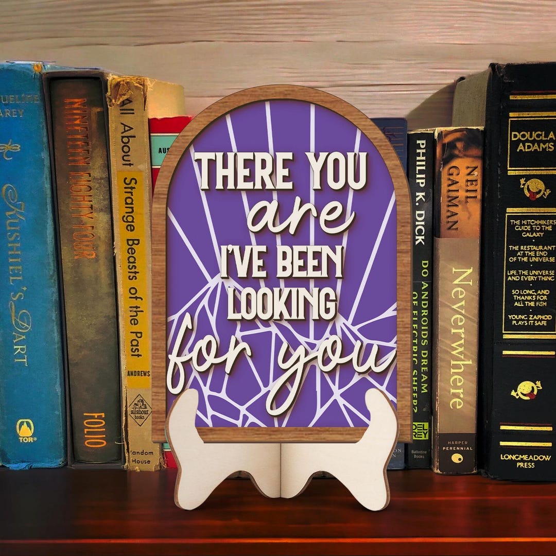 ACOTAR Inspired Wooden Book Sign, Decorative Shelf Display for Sarah J ...