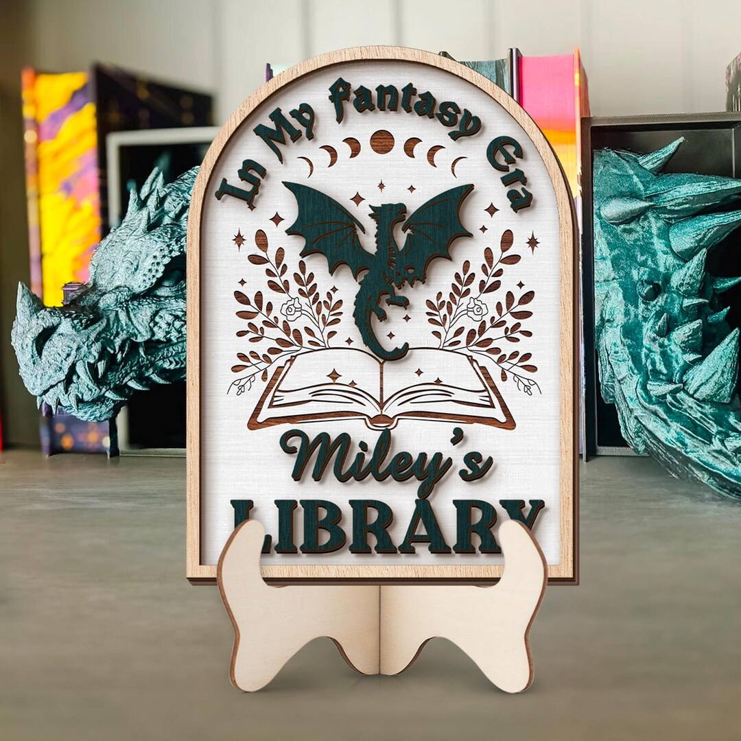 Custom Fourth Wing Inspired Library Sign, Custom Library Sign ...