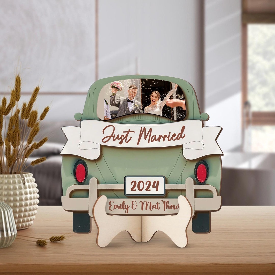 Custom Just Married Sign, Custom Wedding Car Sign, Couple Sign ...