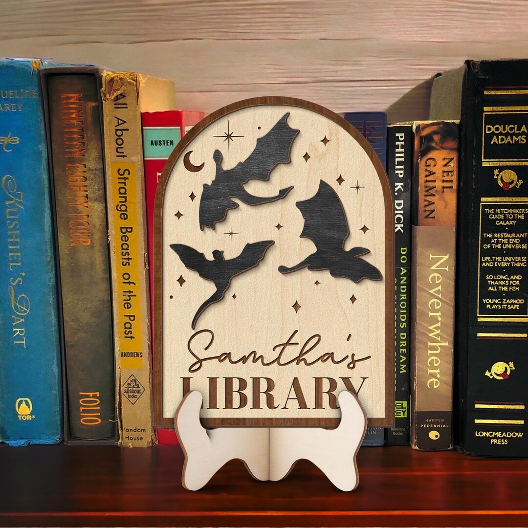 Custom Fourth Wing Bookshelf Sign, Bookshelf Decor, Fourth Wing Sign ...