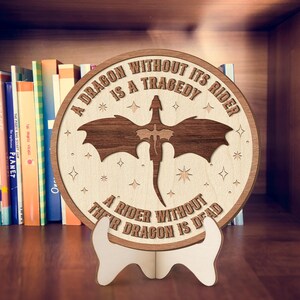 Fourth Wing Bookshelf Sign, Fourth Wing a Dragon Without Its Rider Book ...