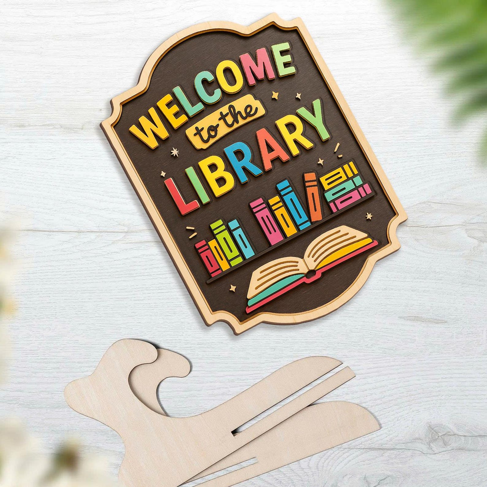 Welcome to the Library School Sign, School Library Sign, Back to School ...