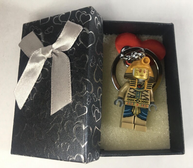 Egyptian God Anubis / Pharaoh Keychain Handmade Custom & Present Box ...