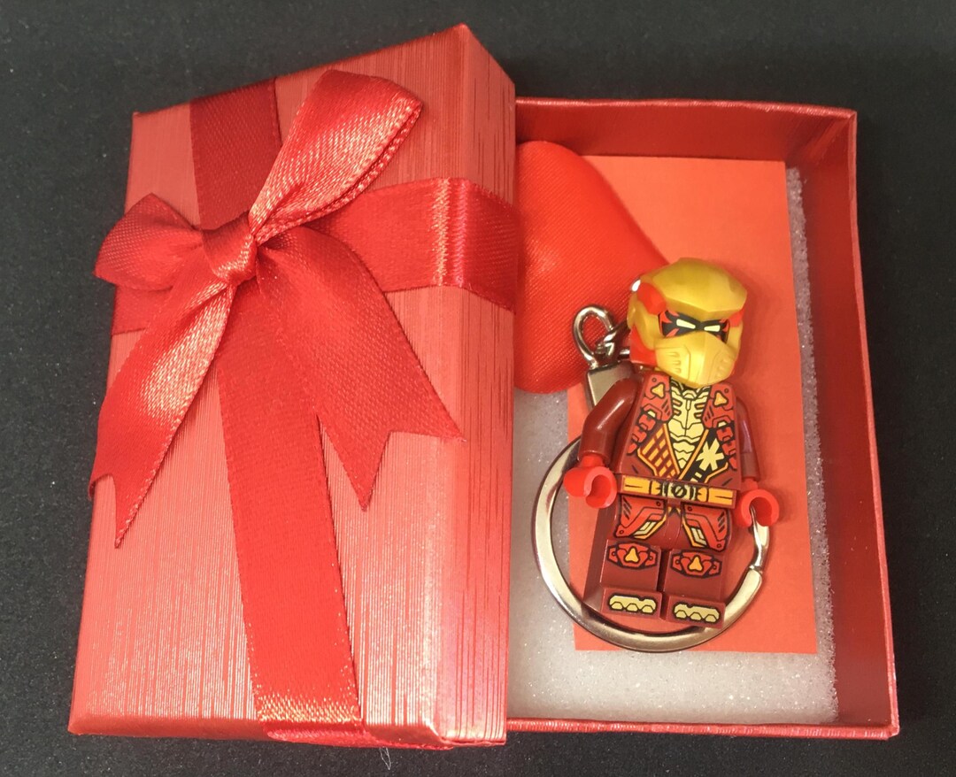 Lego Zane / Kai Ninja Keychain & Present Box - Ninjago - Etsy