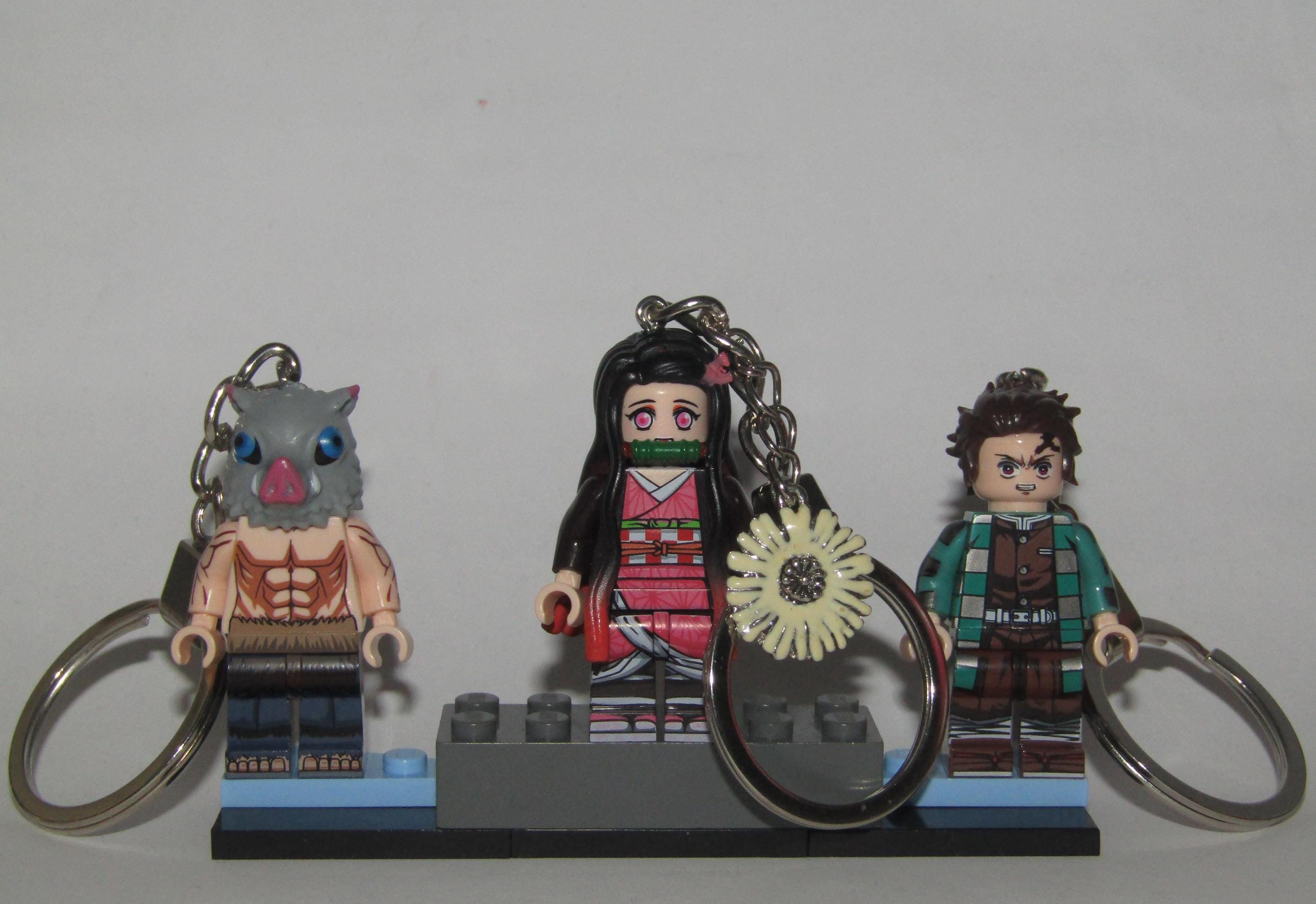 Kimetsu No Yaiba Keychain - Kamado Inosuke Nezuko Keychain & Present ...