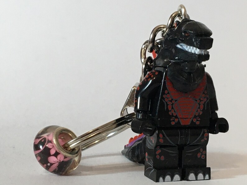 Godzilla Monster Keychain & Present Box - Custom Handmade Gray or Black ...