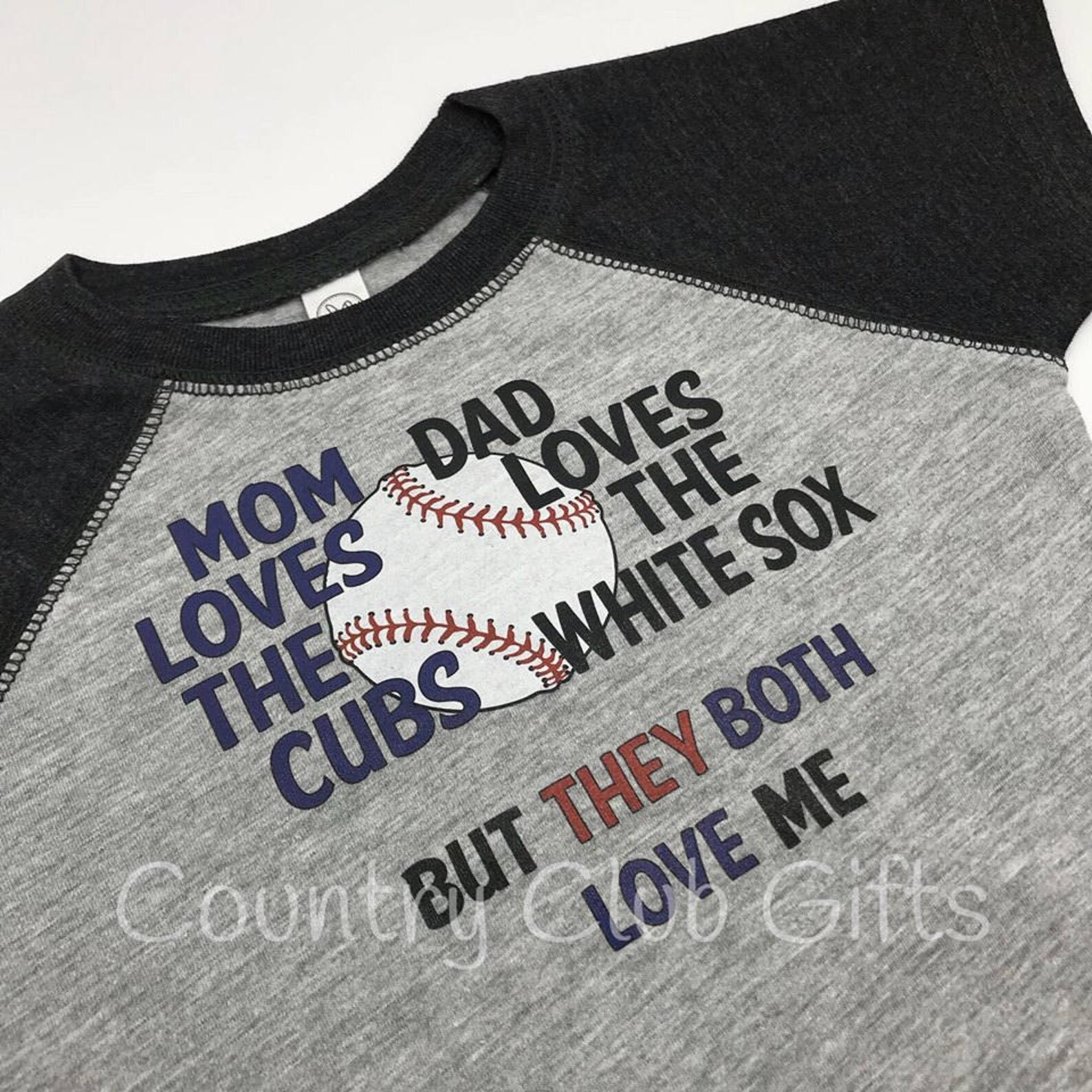 House Divided Sox Cubs T Shirt Baseball Shirt. Bodysuit - Etsy