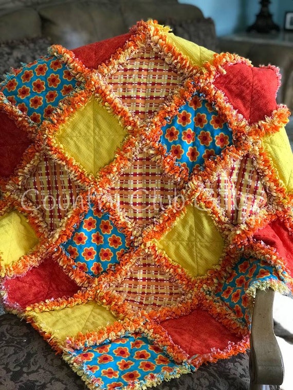 Baby Rag Quilt Baby Blanket Baby Gift Baby Girl Gift Baby | Etsy