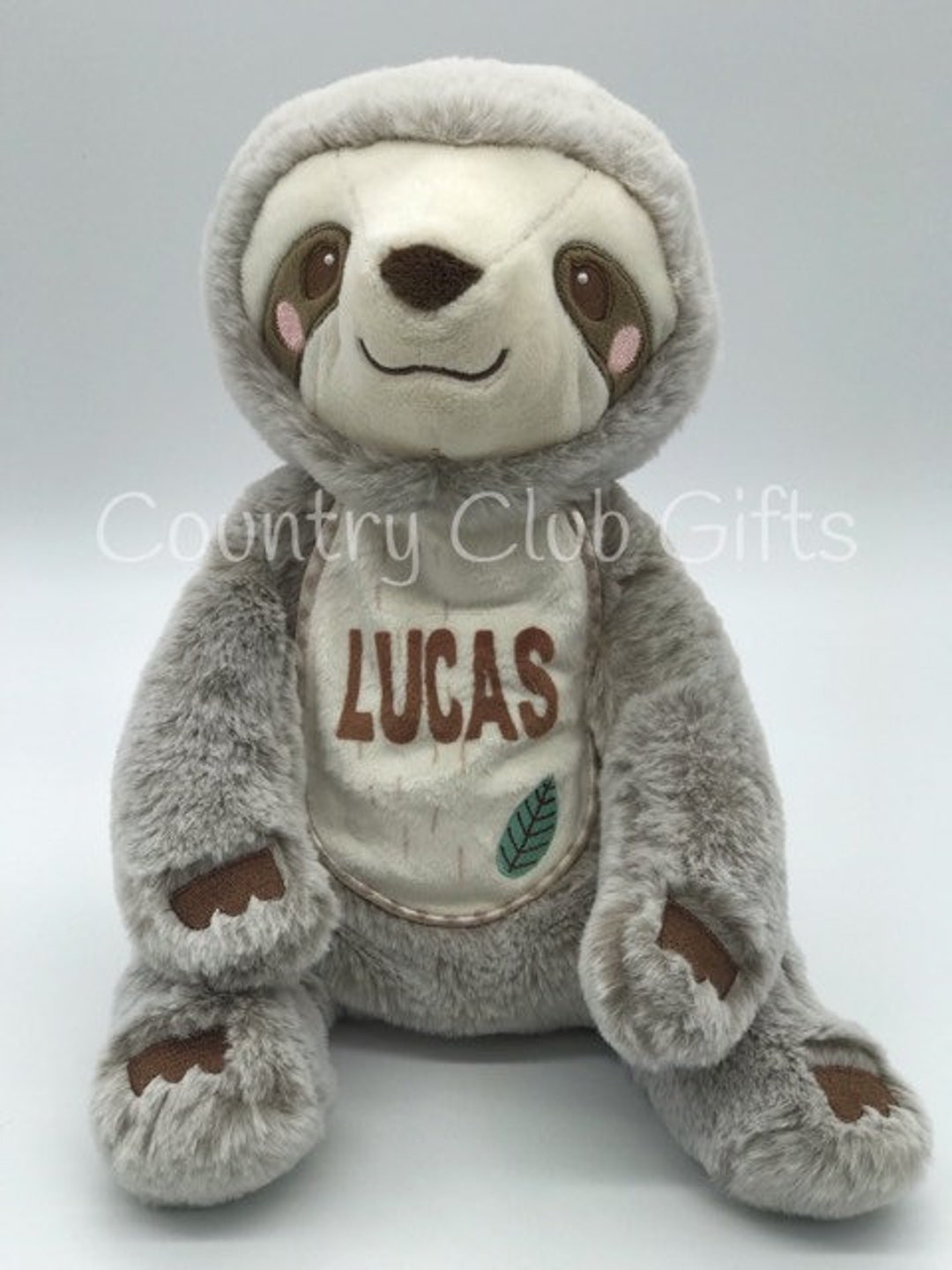 Sloth Stuffed Animal | Baby Shower Gift | Personalized | Baby Boy Gift ...