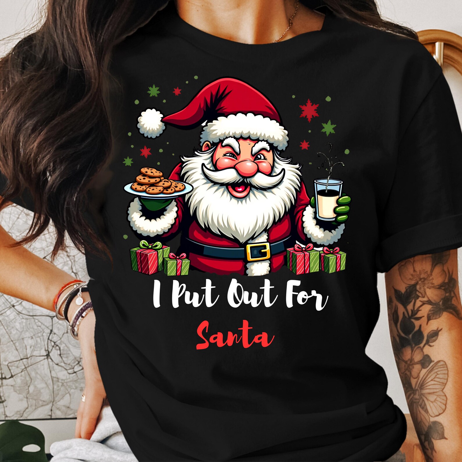 I Put Out for Santa PNG Bundle | Funny Christmas PNG | Hilarious Christmas Shirt Design | Merry ...