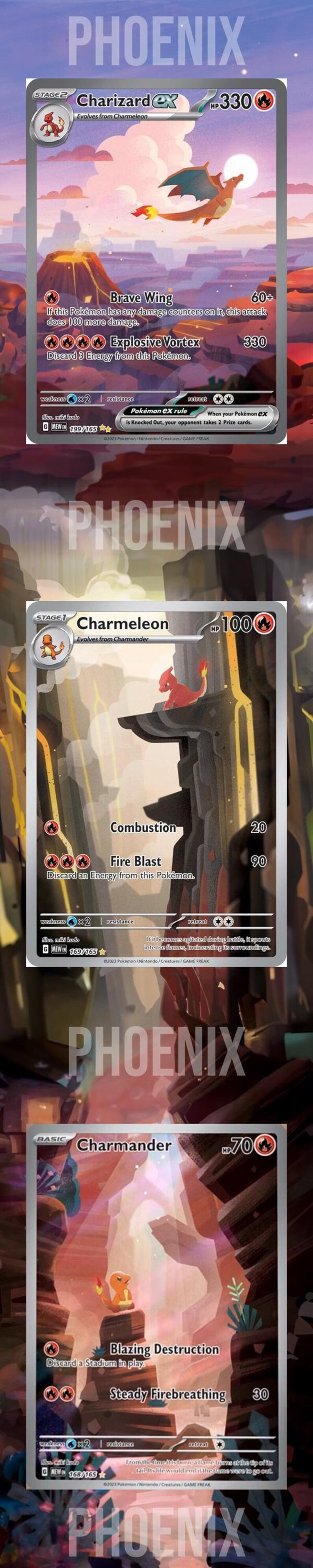 Charmander 151 EX Evolution Display Overlay - Etsy