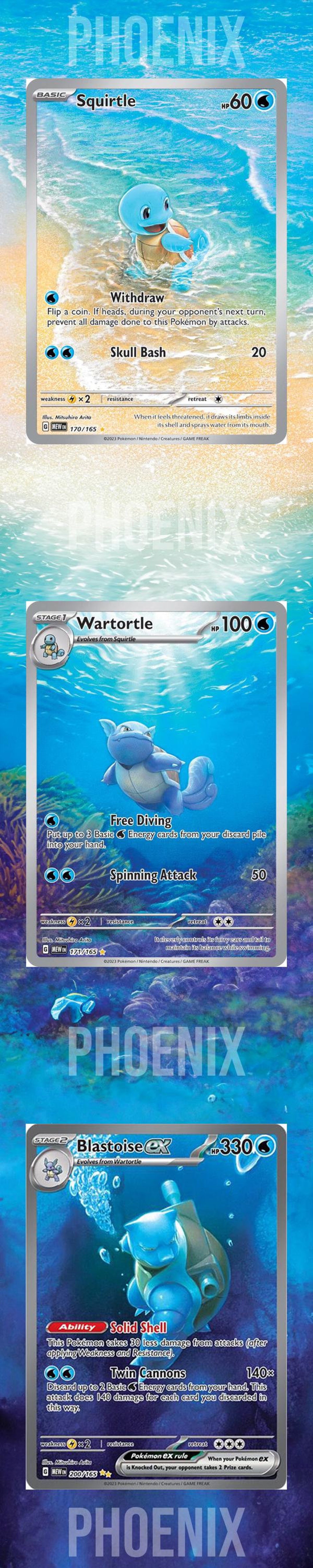 Squirtle 151 EX Evolution Display Overlay - Etsy