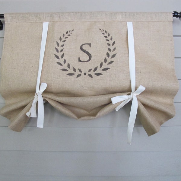 Monogram Curtain - Etsy