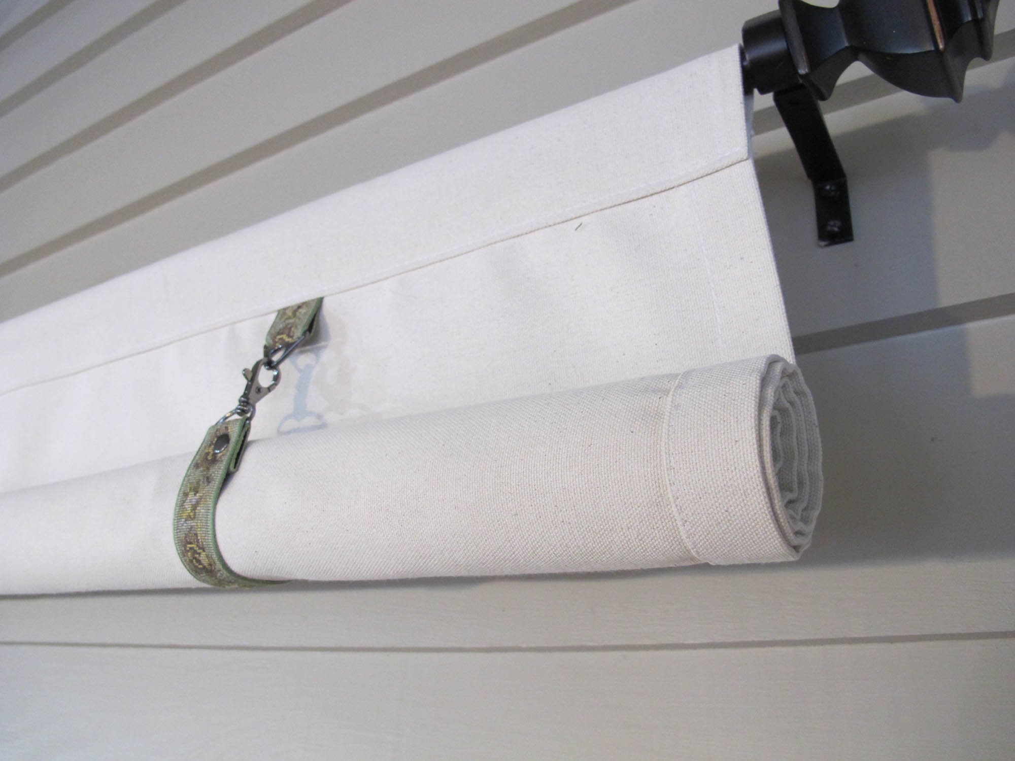Off White Canvas Roll up Window Shade, Swedish Blind, Custom Widths 48L ...