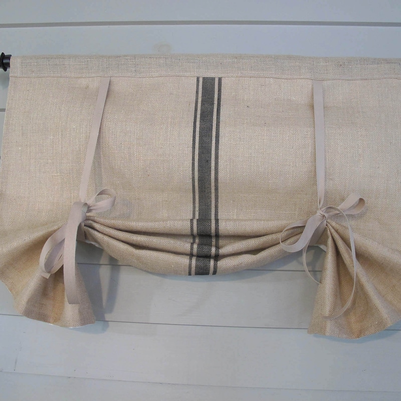 Burlap Roman Shade - Etsy