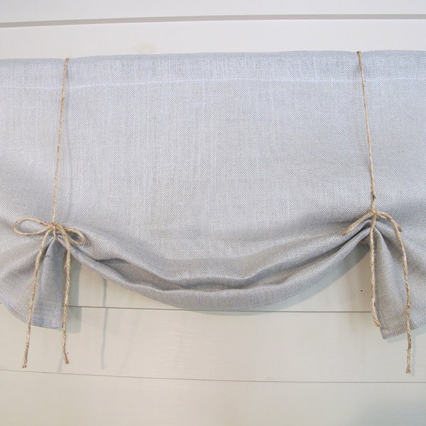 Bathroom Window Tie up Curtain - Etsy