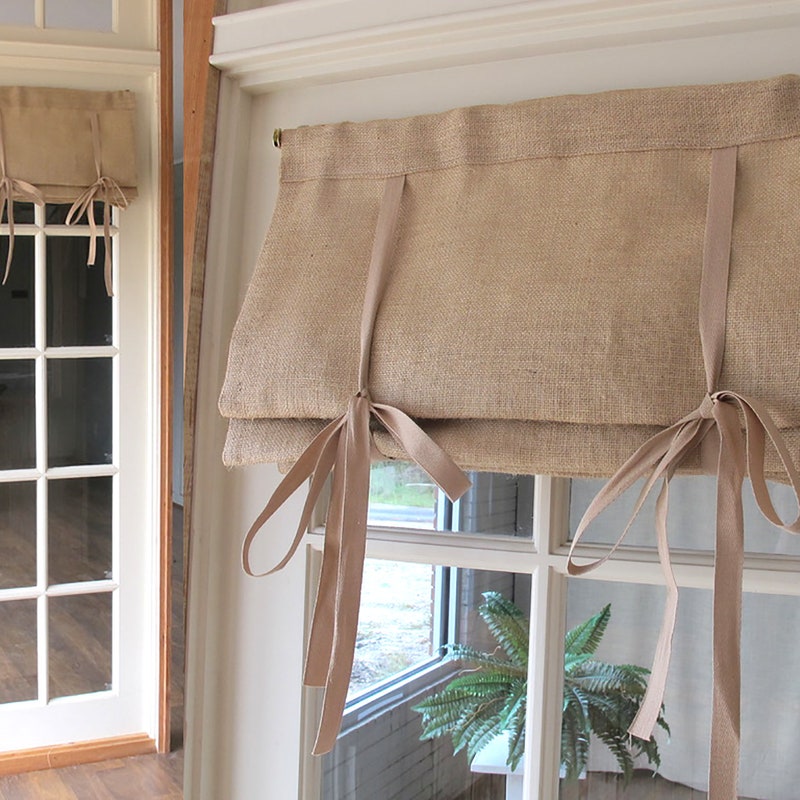 Burlap Roman Shade - Etsy