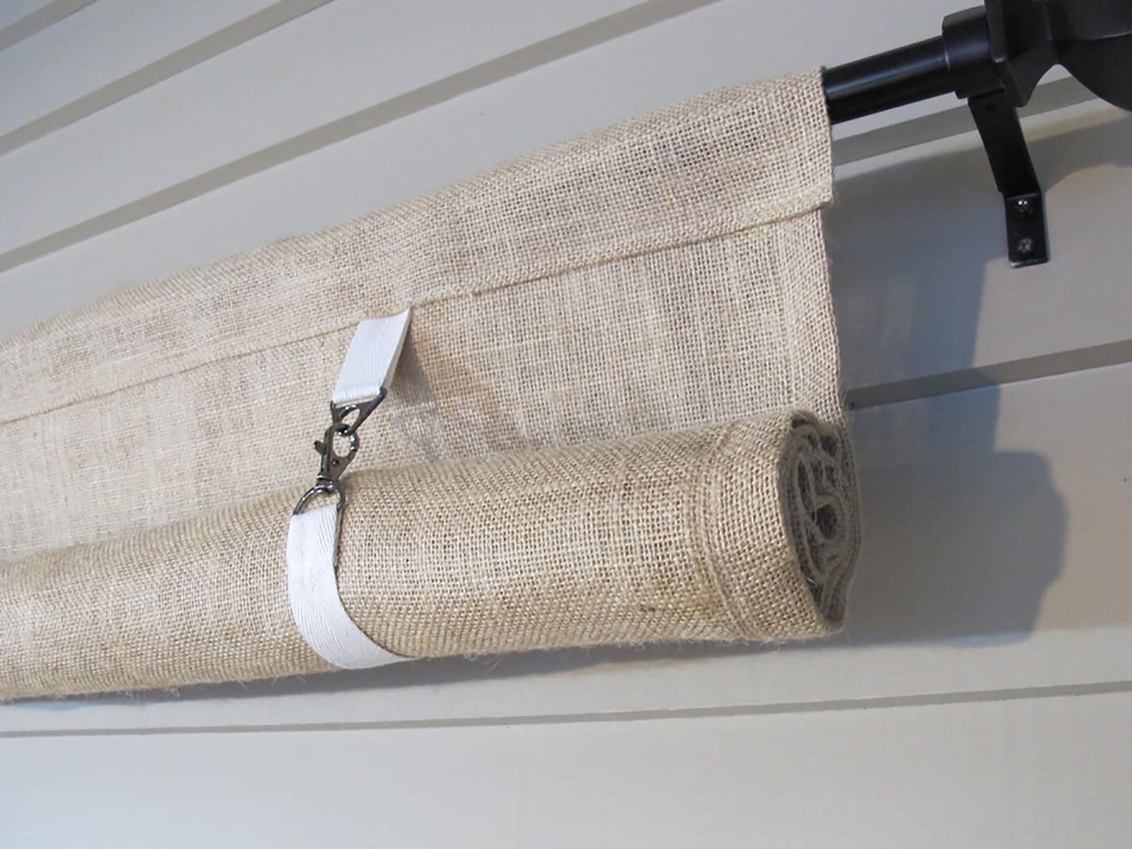 Custom Widths, Swedish Blind Window Shade, Natural BURLAP 48 Long or ...