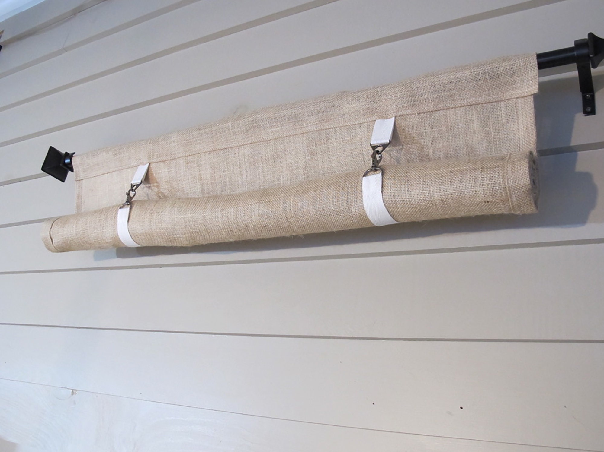 Natural Burlap Roll up Window Shade, Custom Widths 36L or Shorter - Etsy