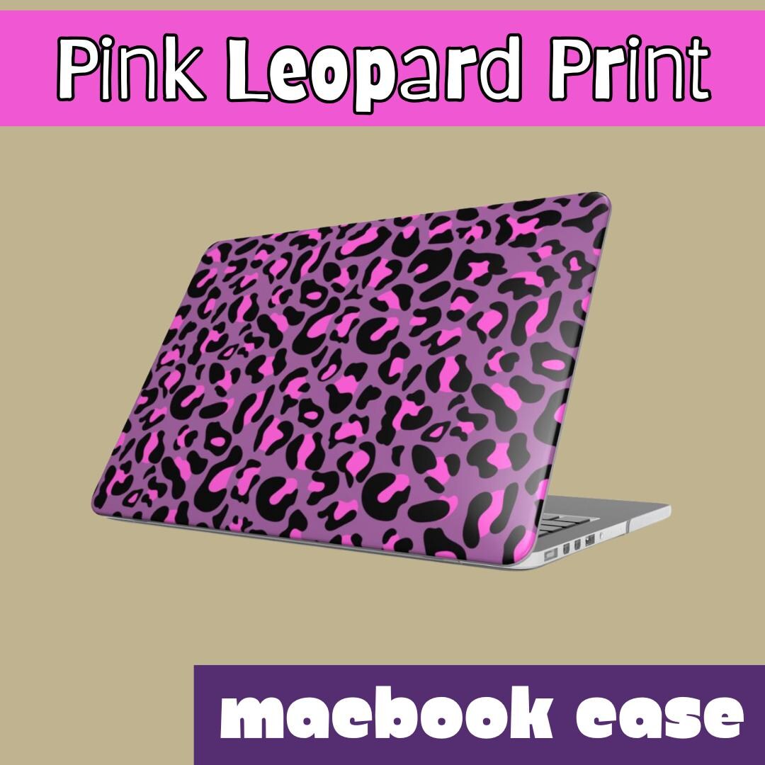 Customizable Pink Leopard Print Sleeve for MacBook Air & Pro | Stylish ...