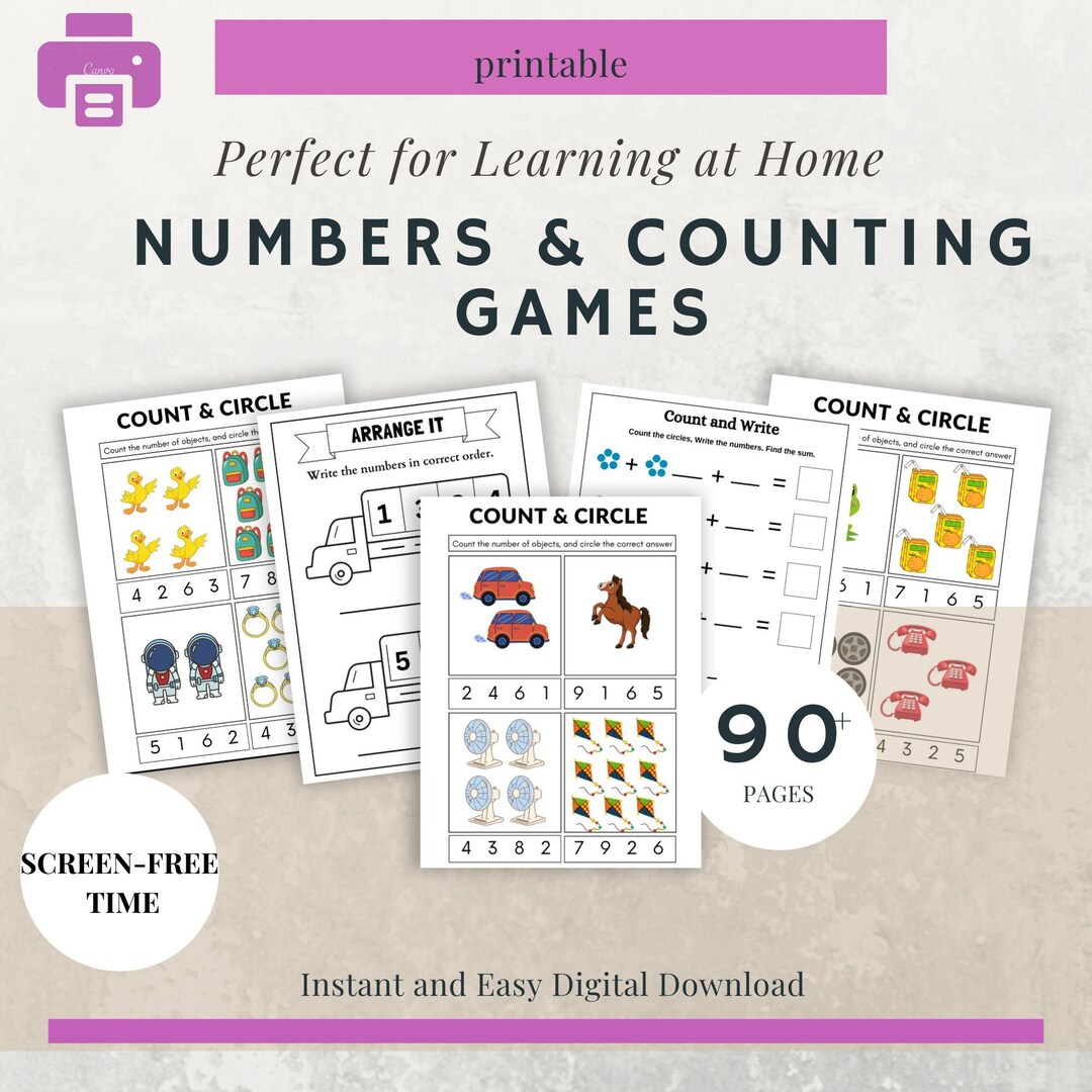 Numbers and Counting Fun Games for Kids Ideal Learning Through Play ...