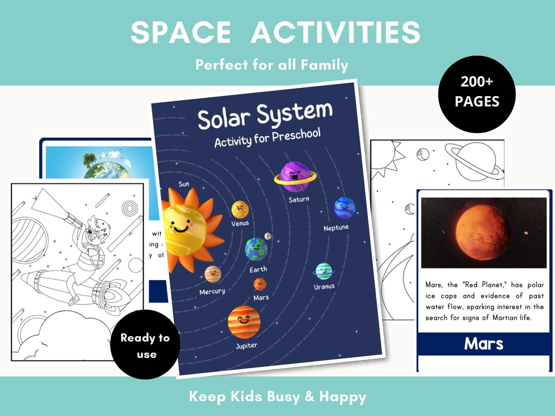 Space Adventure Activity Book for Kids Perfect Gift for Young Explorers ...