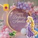 Digital Cutouts Princess Rapunzel Tea Party Decor Pop-up Stand ...
