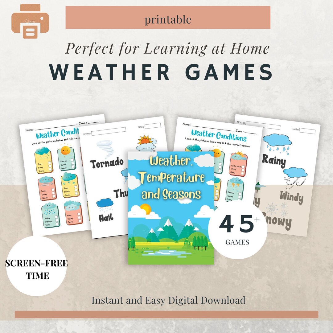 Weather Games for Kids Engaging Learning Activities Fun Interactive ...