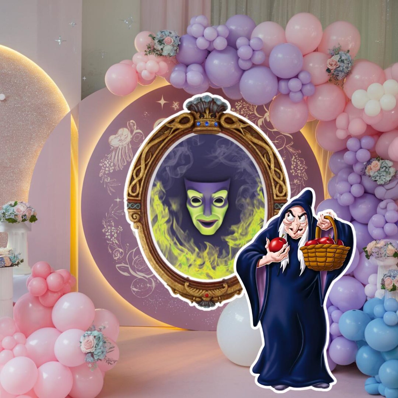 Digital Cutouts Snow White Party Deco Printable Decorative Baby ...