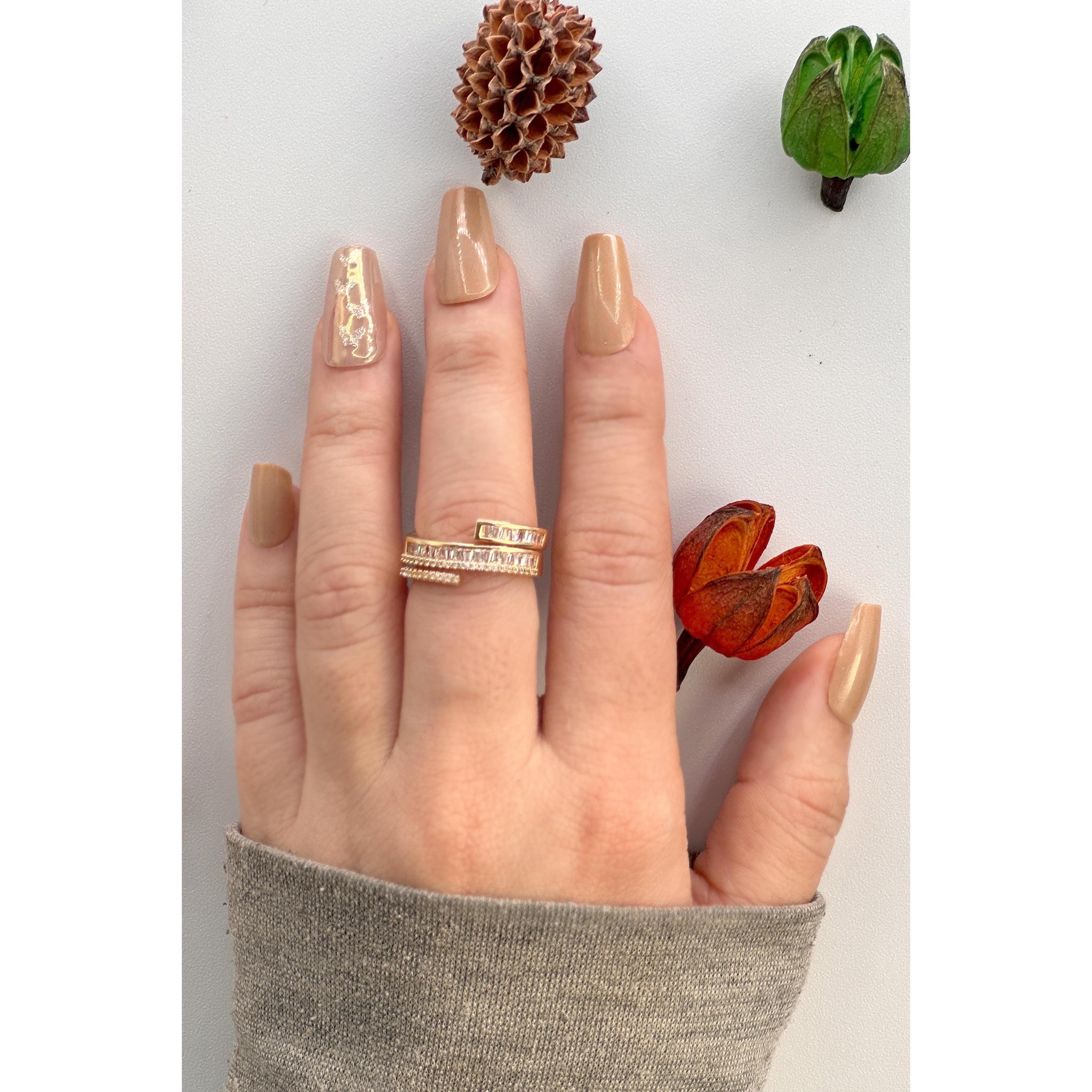 Baguette CZ Bypass Ring in White Gold Plating Effortlessly Stunning ...