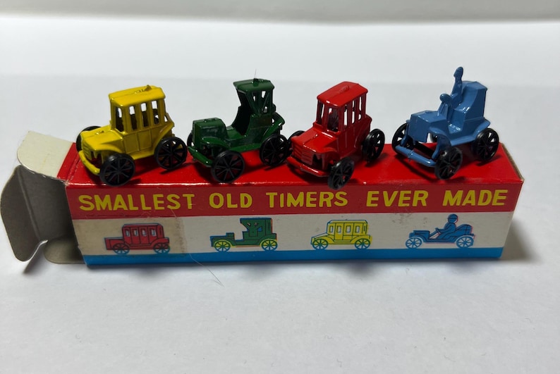 Die-cast Toy Cars /set of 4 Vintage Miniature - Etsy