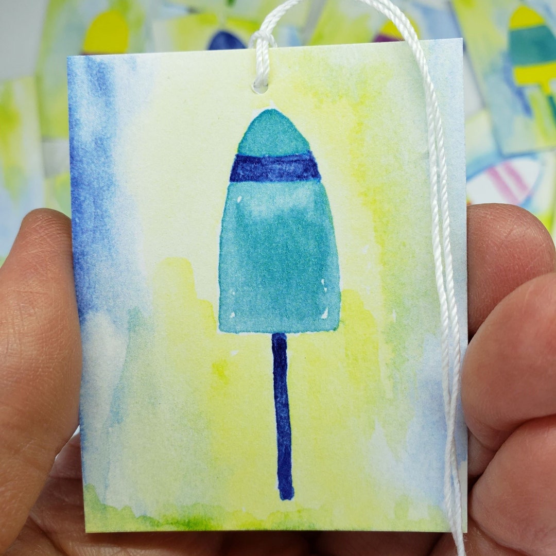 Lobster Buoy Gift Tags, Set of 16 Printed Gift Tags - Etsy