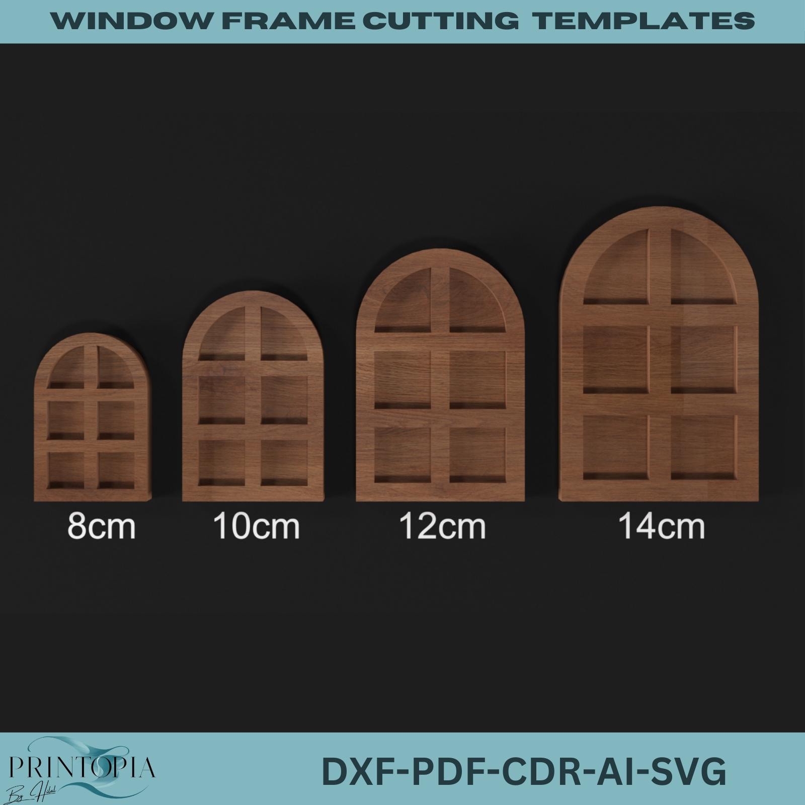 Window Frame Cutting Template Bundle Perfect for Laser Cutting DIY Home ...