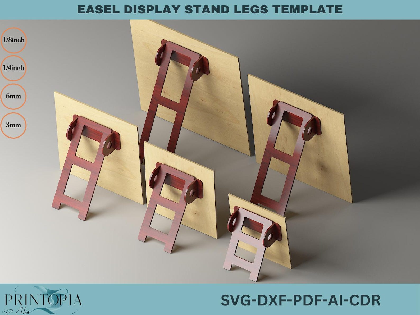 Easel Stand Backs - Photo Frame Stand Backs - Wood Easel Display Stand ...