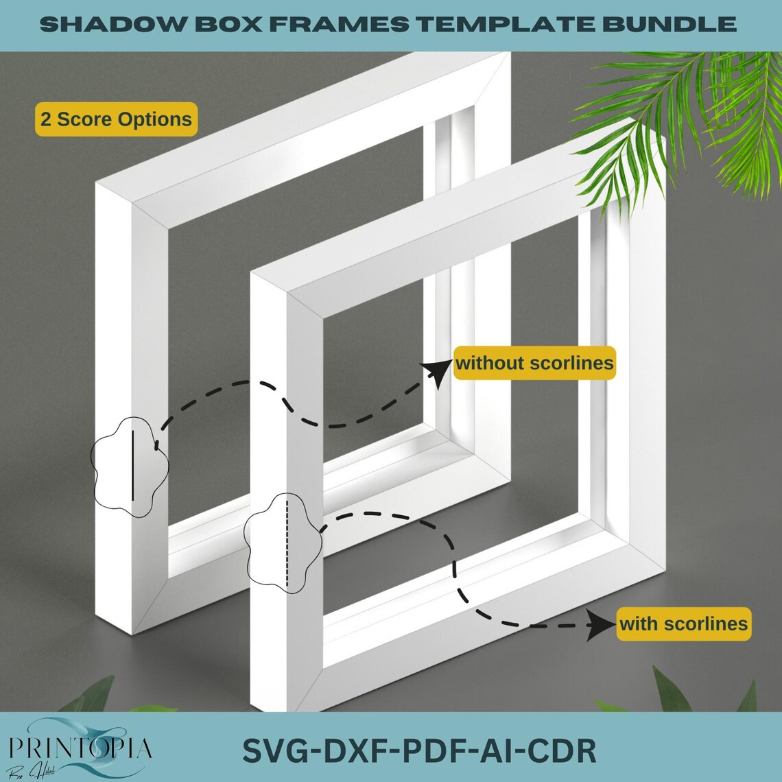Shadow Box Frame Templates | 3D SVG Bundle | 5 Sizes | DIY Decor,diy ...
