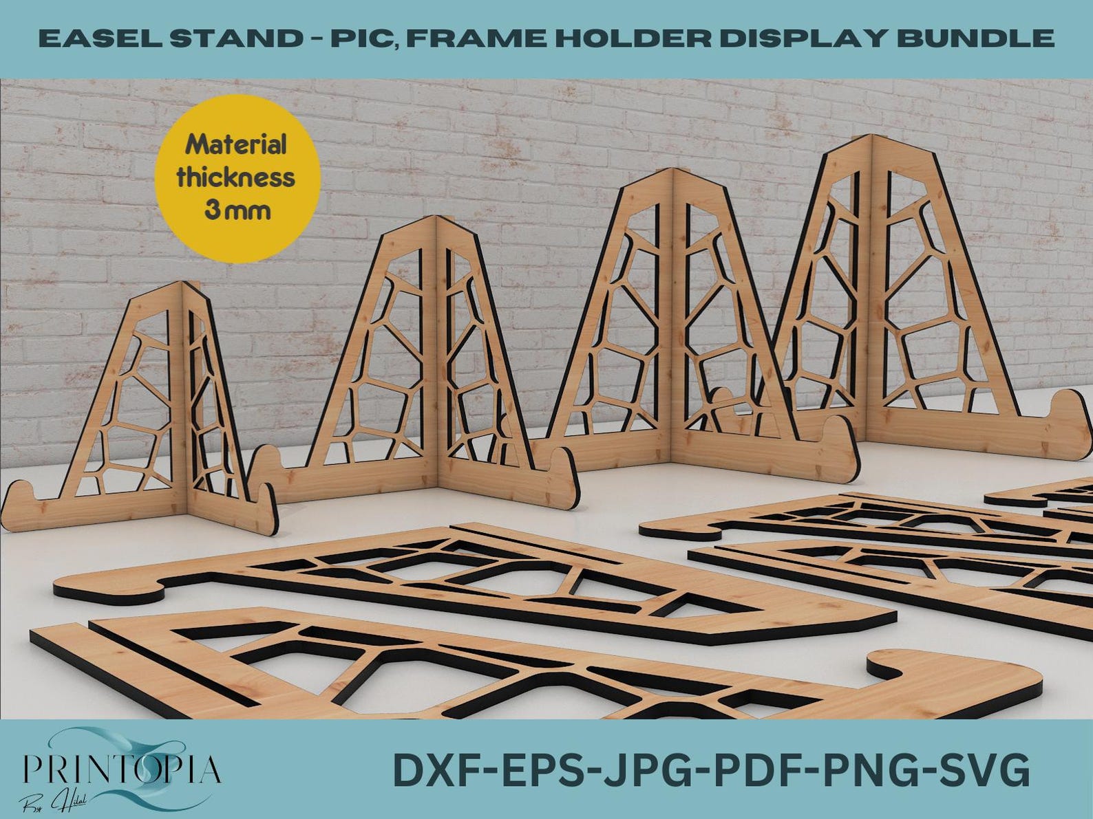 Versatile Easel Stand Bundle for Laser Cutting Perfect for Frames Pics ...