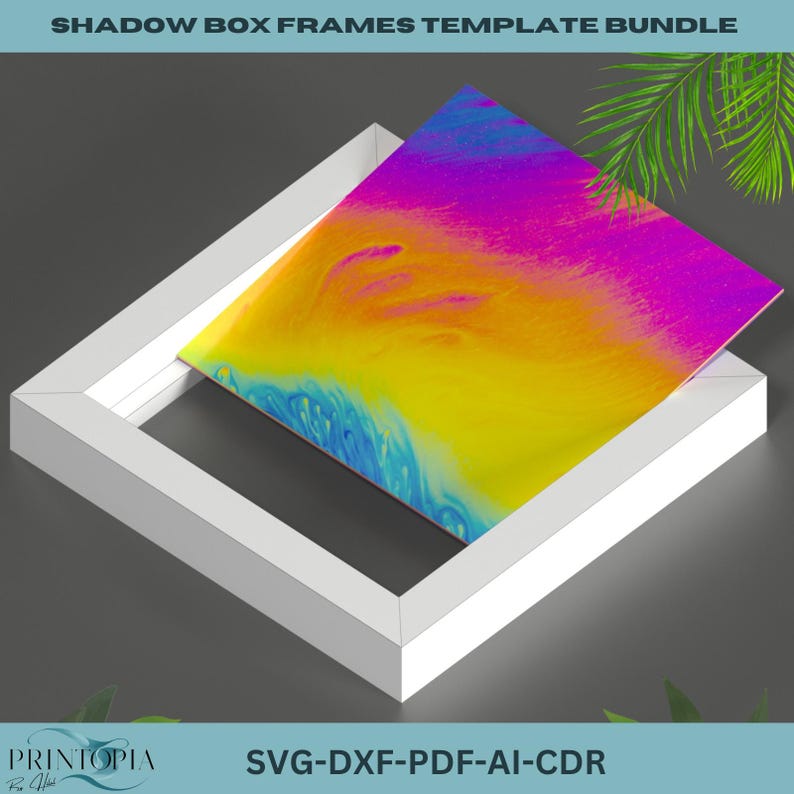 Shadow Box Frame Templates | 3D SVG Bundle | 5 Sizes | DIY Decor,diy ...