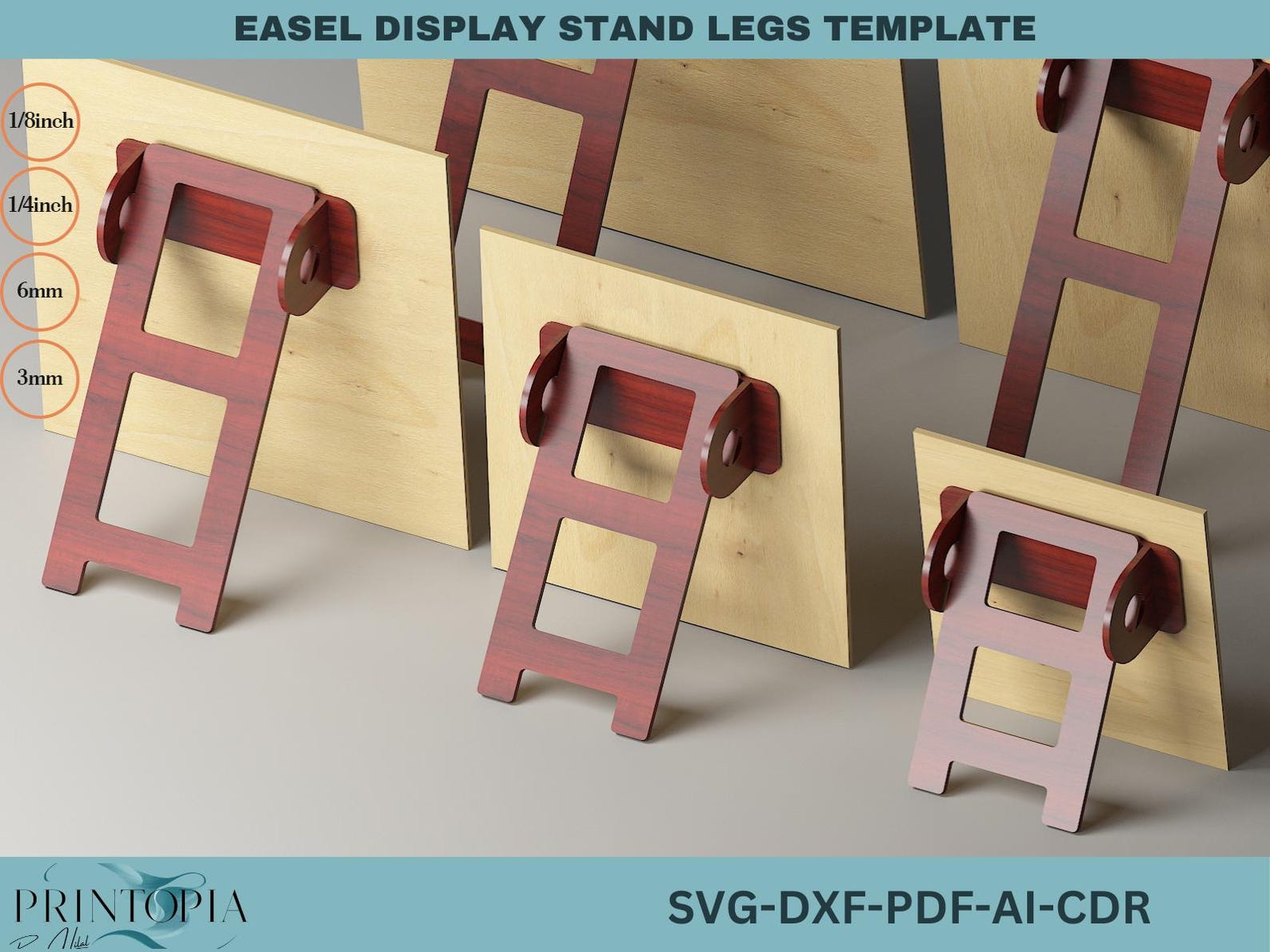 Easel Stand Backs - Photo Frame Stand Backs - Wood Easel Display Stand ...