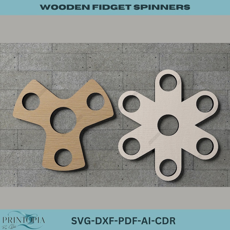 Laser Cut Fidget Spinners - DIY Wooden Toy SVG Files,fidget Spinner SVG ...