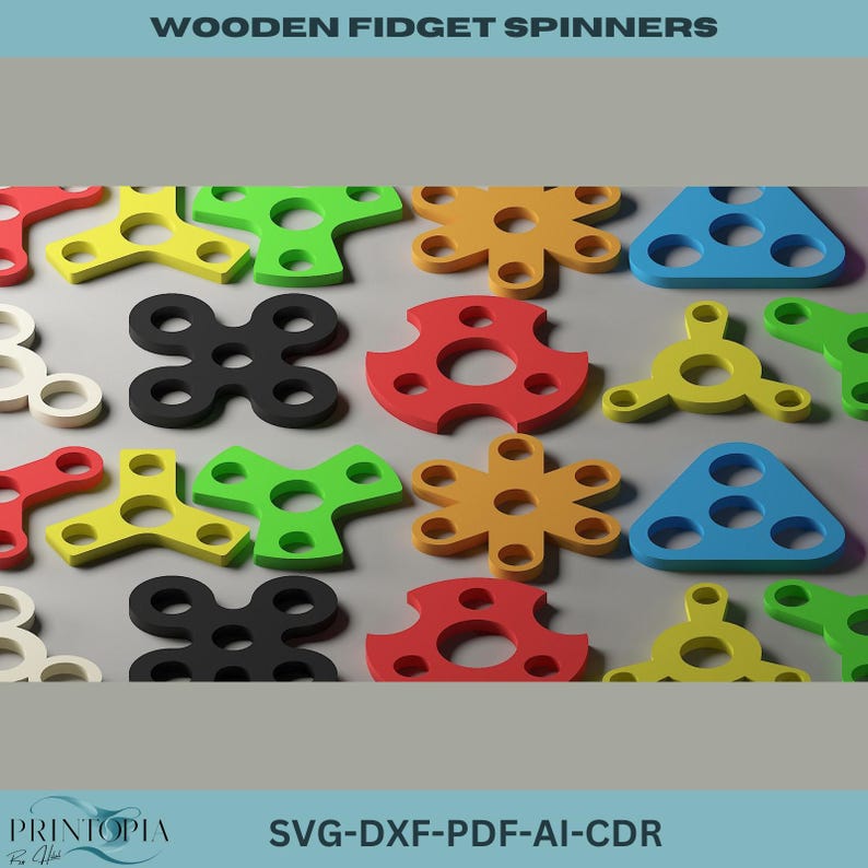 Fidget Spinner SVG Laser Cut Spinner Hand Spinner Template,diy Fidget ...
